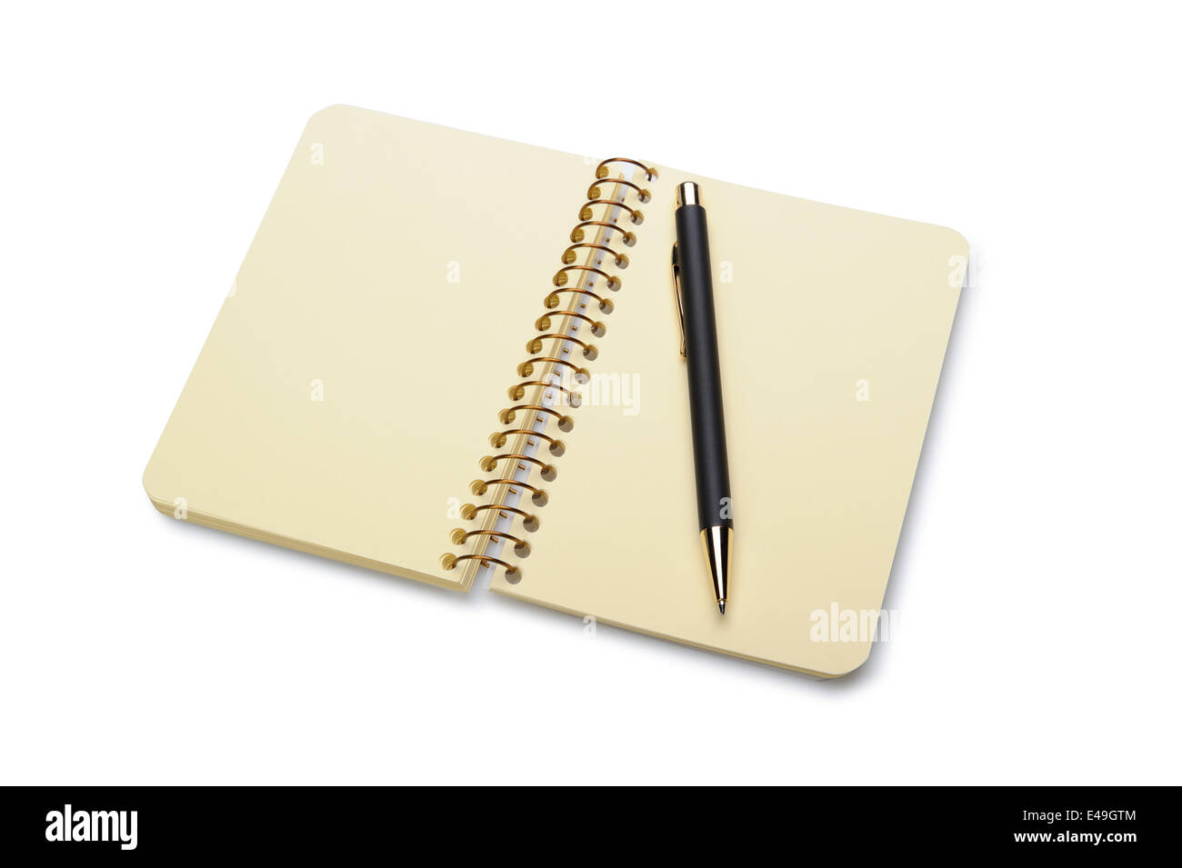 Pen and a notebook Stock Photo - Alamy
