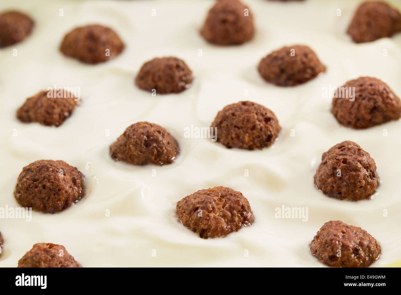cereal chocolate balls as background texture Stock Photo - Alamy