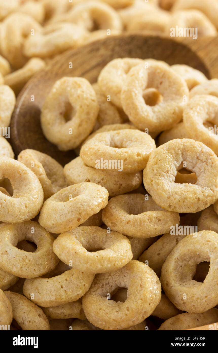 corn flakes rings as background texture Stock Photo - Alamy