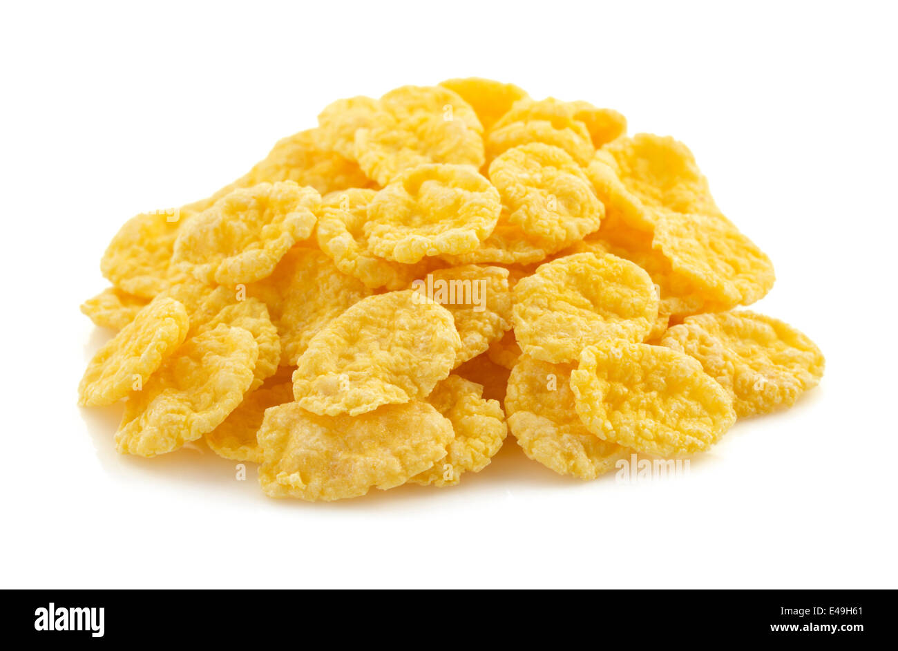 corn flakes isolated on white background Stock Photo - Alamy
