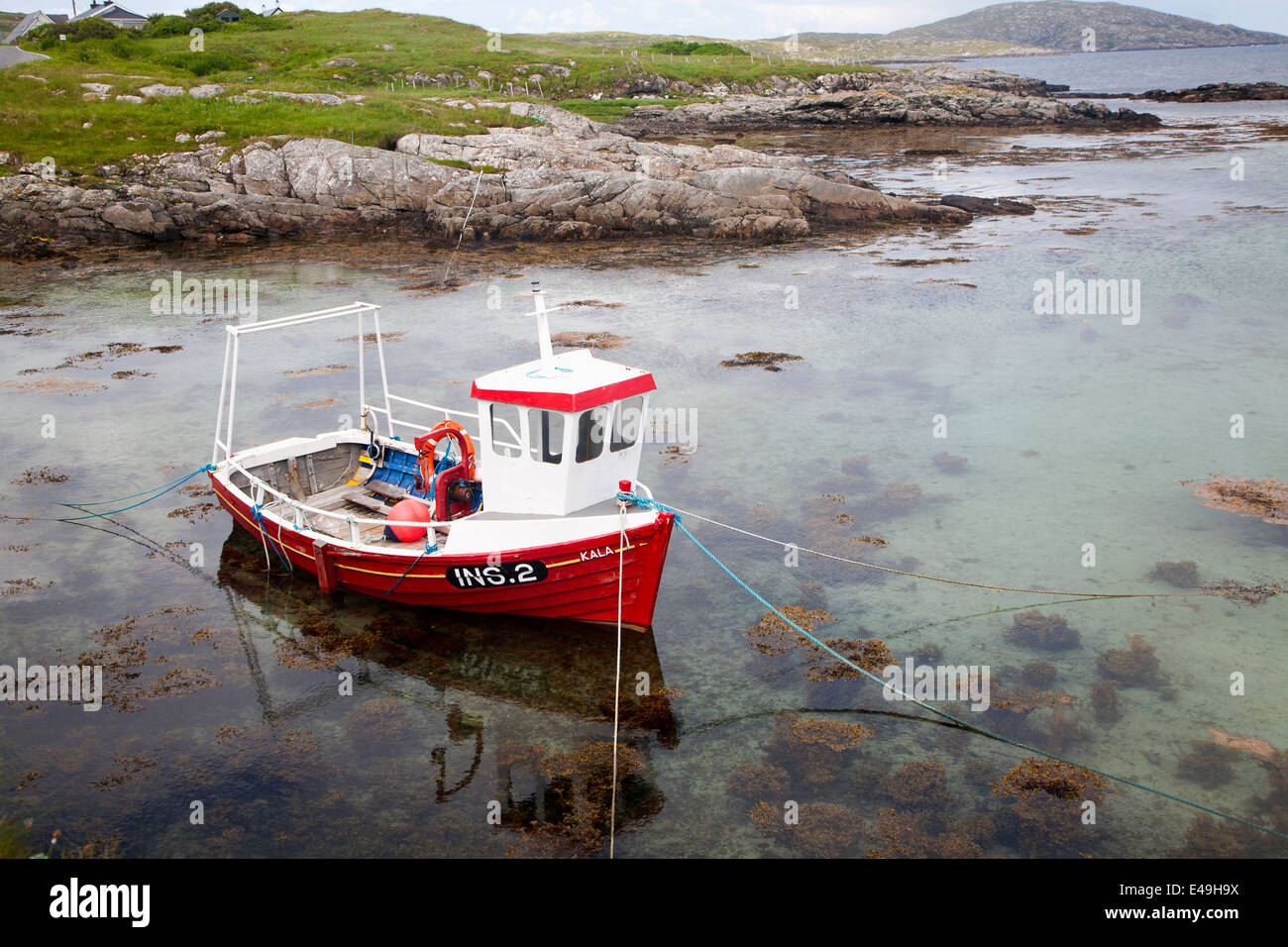 Fishing boat Isle of Barra, Outer Hebrides, Scotland Stock Photo - Alamy