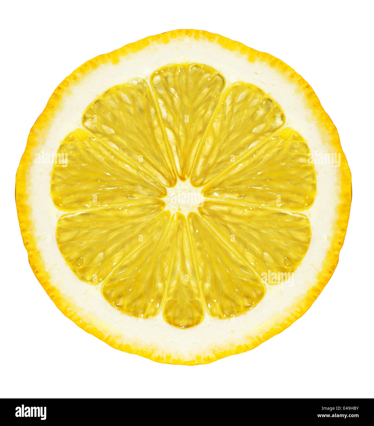 Section lemon isolated Stock Photo - Alamy