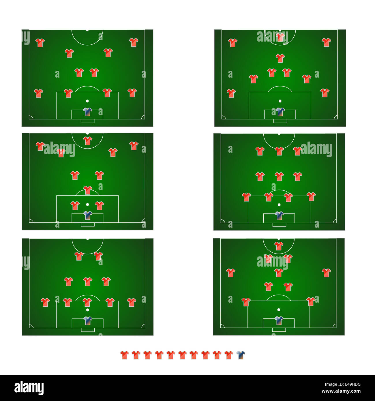 Soccer match tactics Cut Out Stock Images & Pictures - Alamy