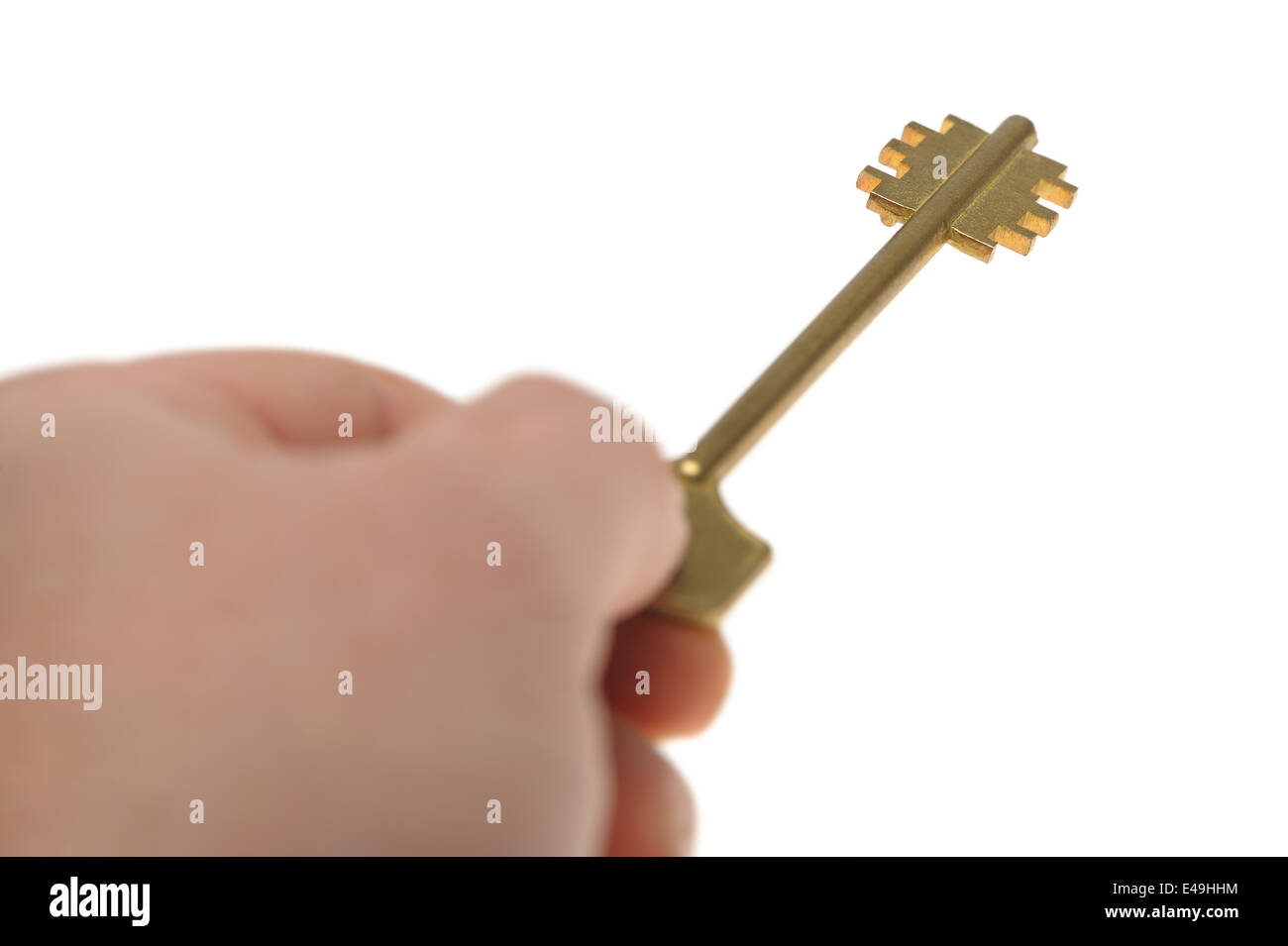 Key in a hand Stock Photo - Alamy