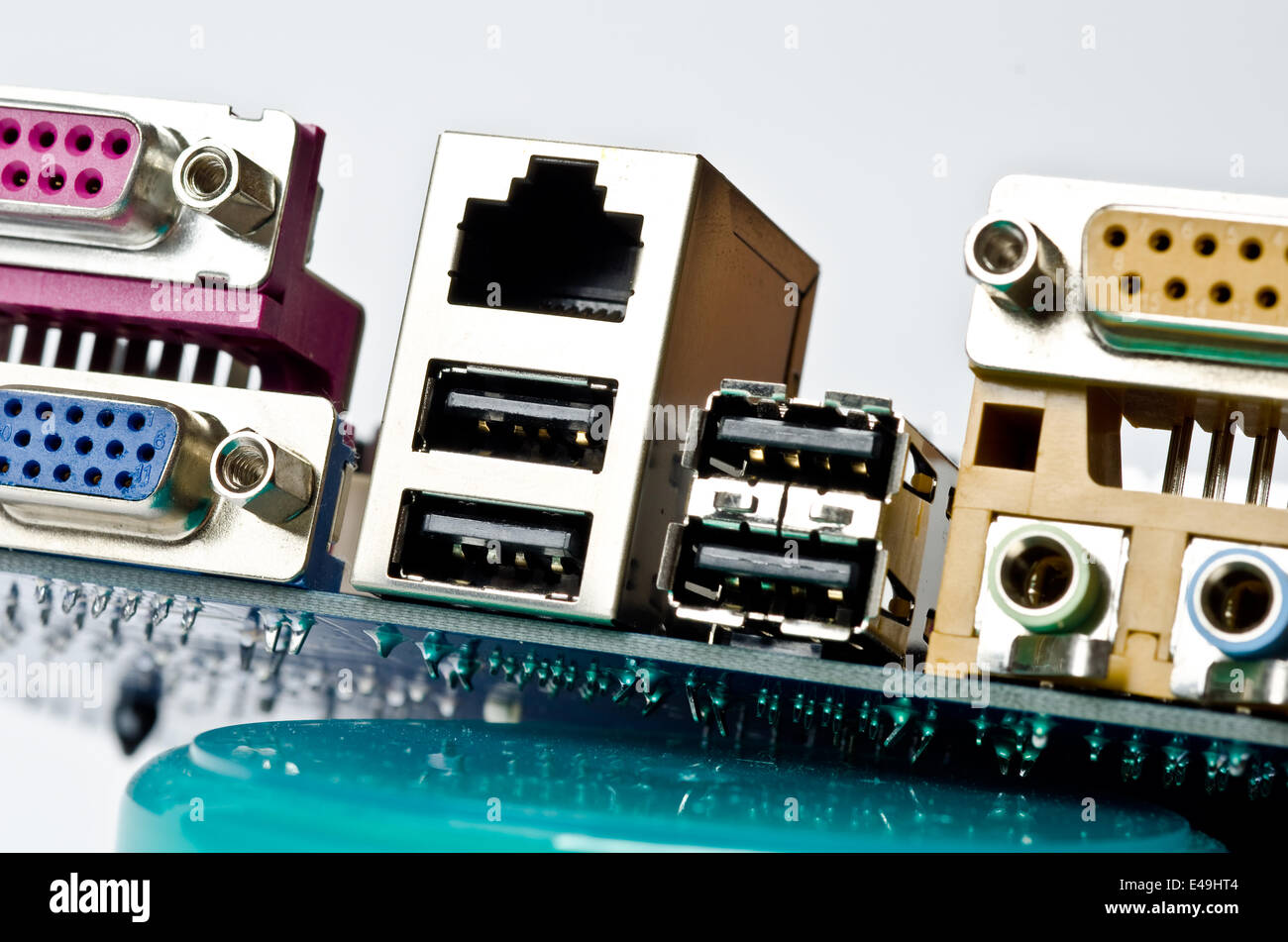 Detail of motherboard Stock Photo - Alamy