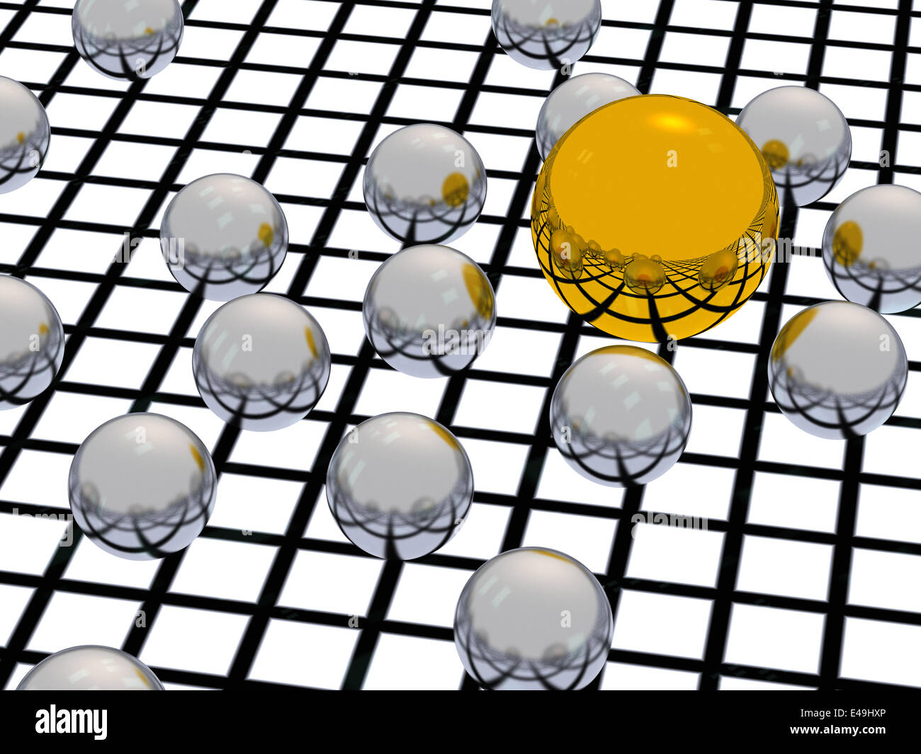 Gold unique sphere Stock Photo - Alamy