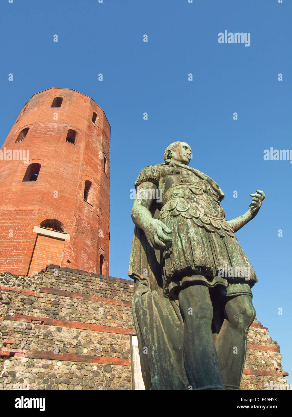 Roman statue of Augustus Stock Photo - Alamy