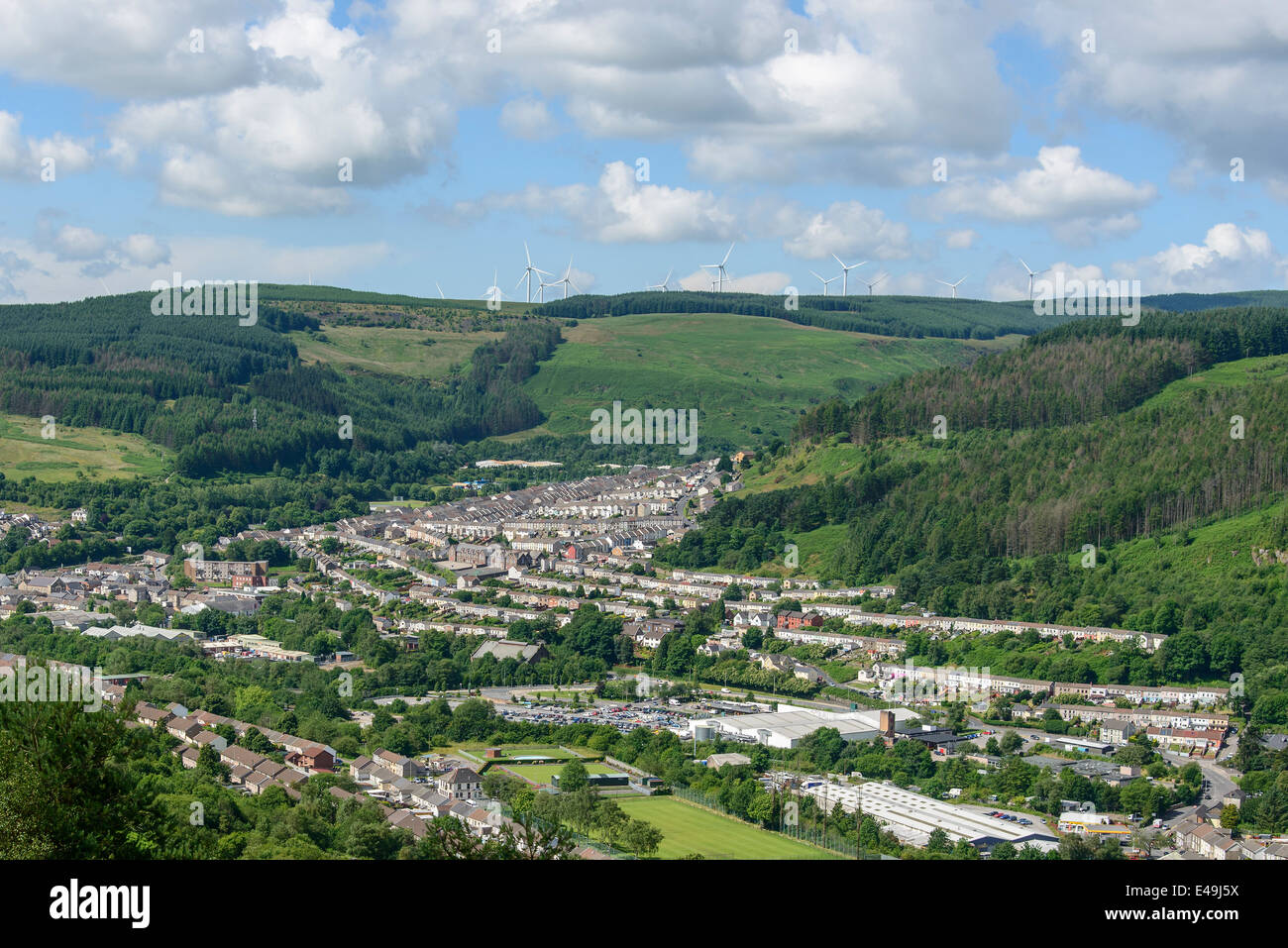 Treorchy wales view valley hi-res stock photography and images - Alamy