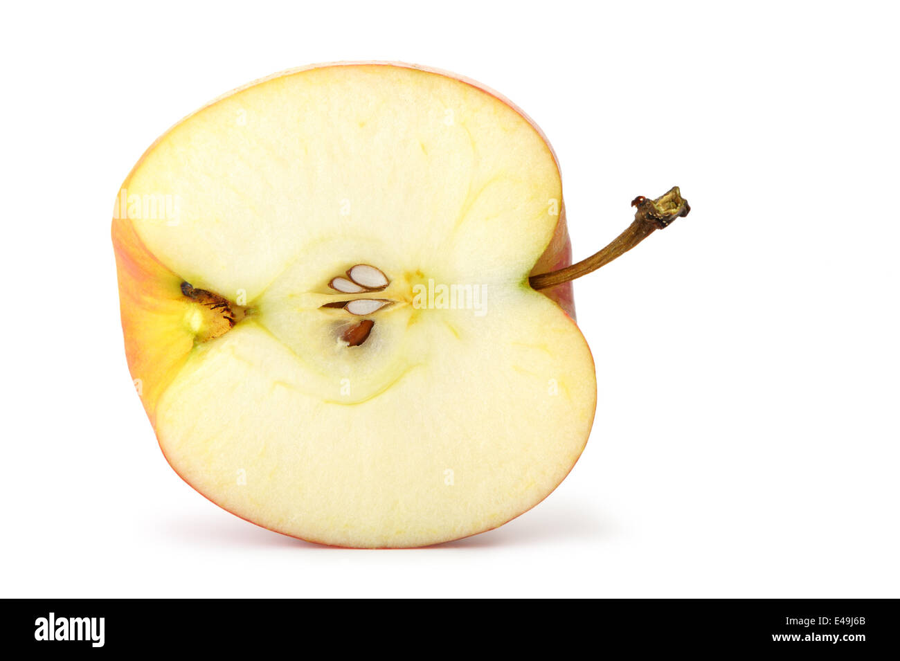 The cut apple Stock Photo - Alamy