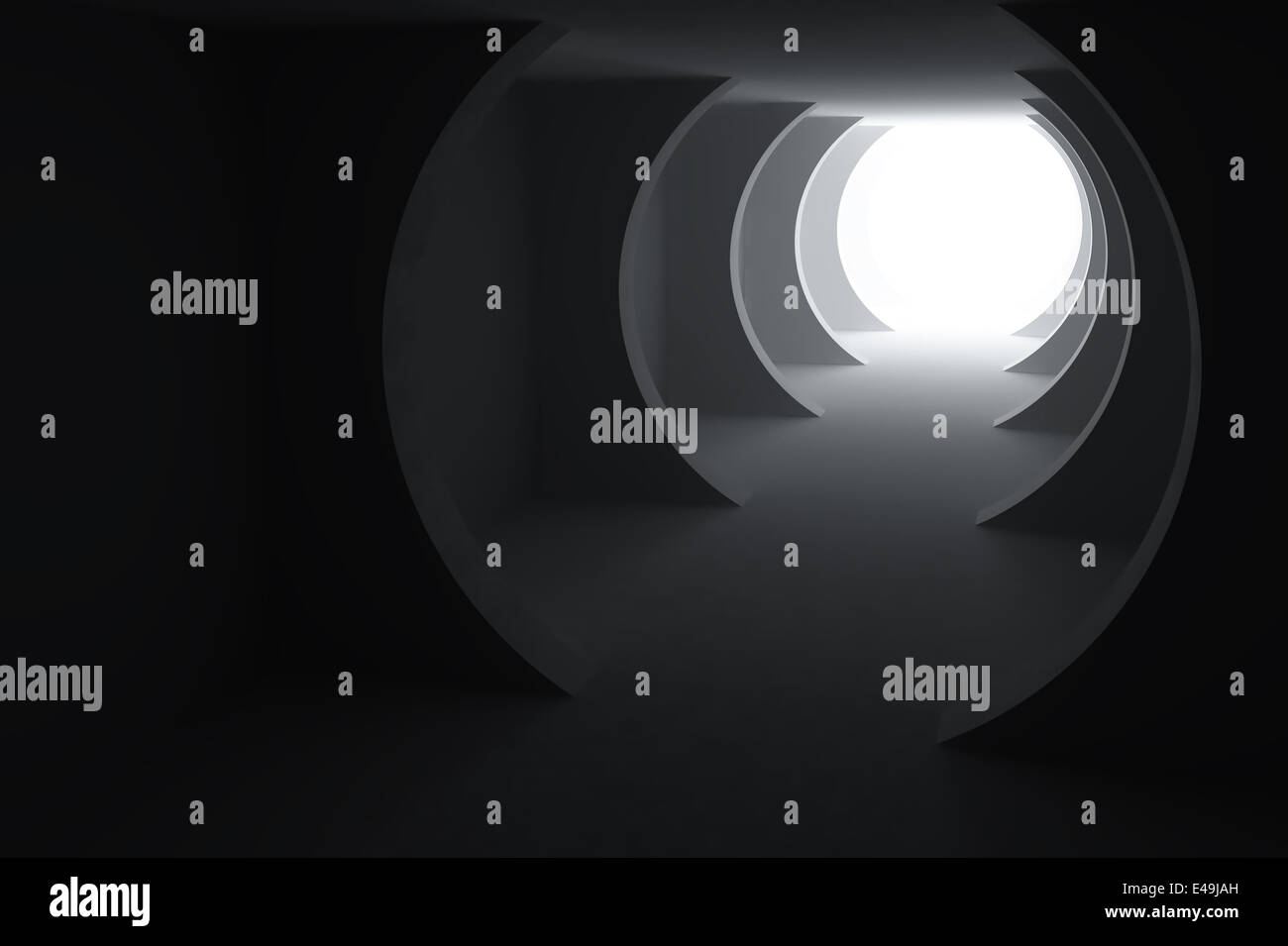 lighted up arched entrance in building Stock Photo - Alamy