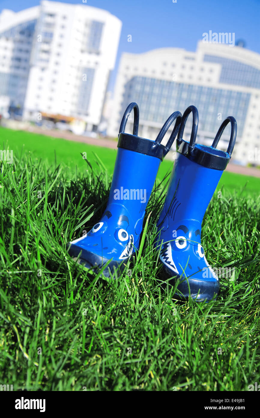 Child rubber boots hi-res stock photography and images - Alamy