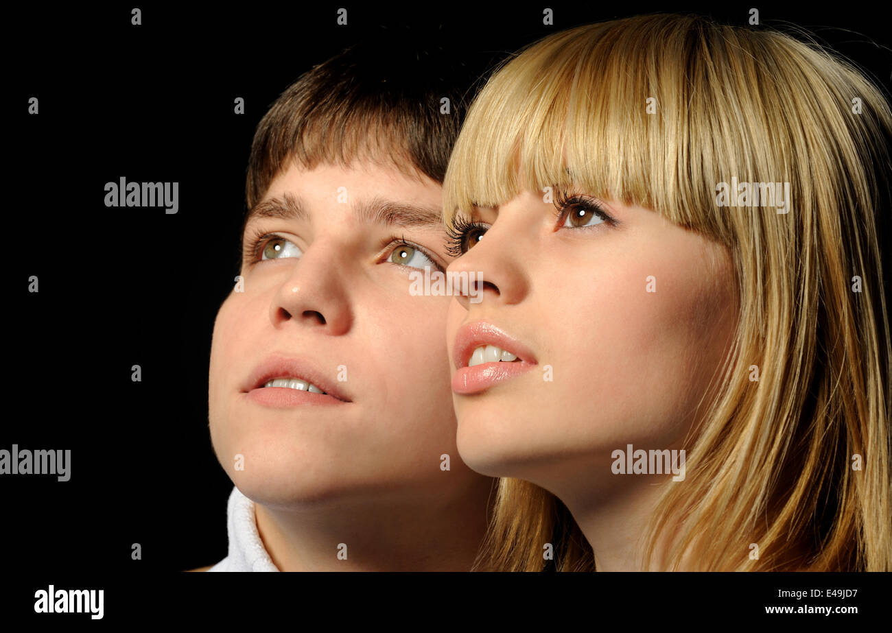 Young enamoured pair Stock Photo - Alamy