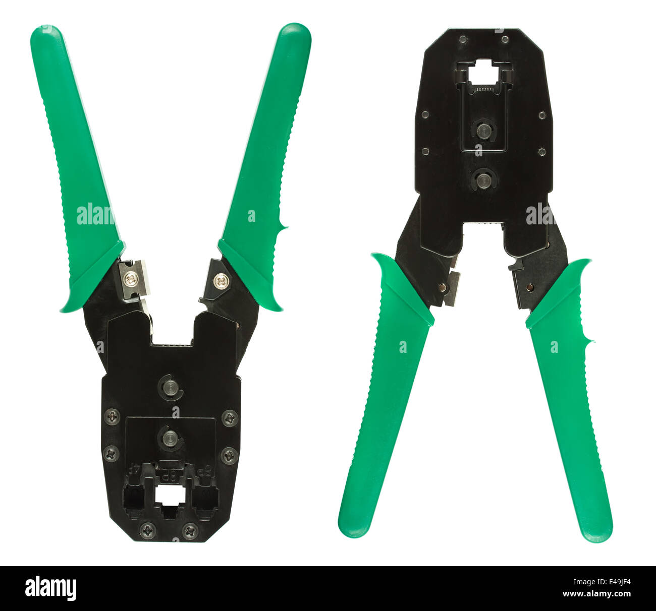 Network cable crimper Stock Photo - Alamy