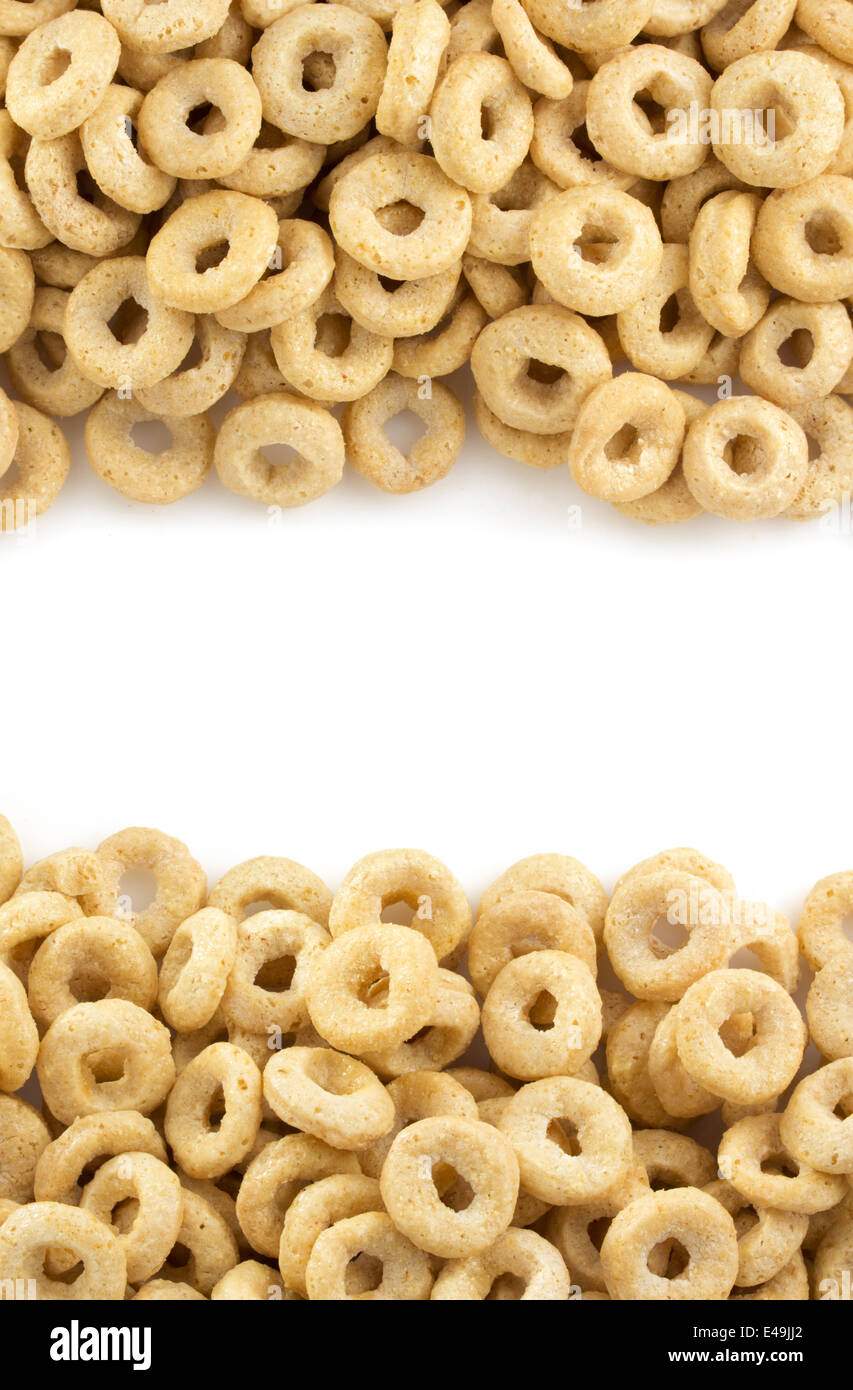 corn flakes rings as background texture Stock Photo - Alamy