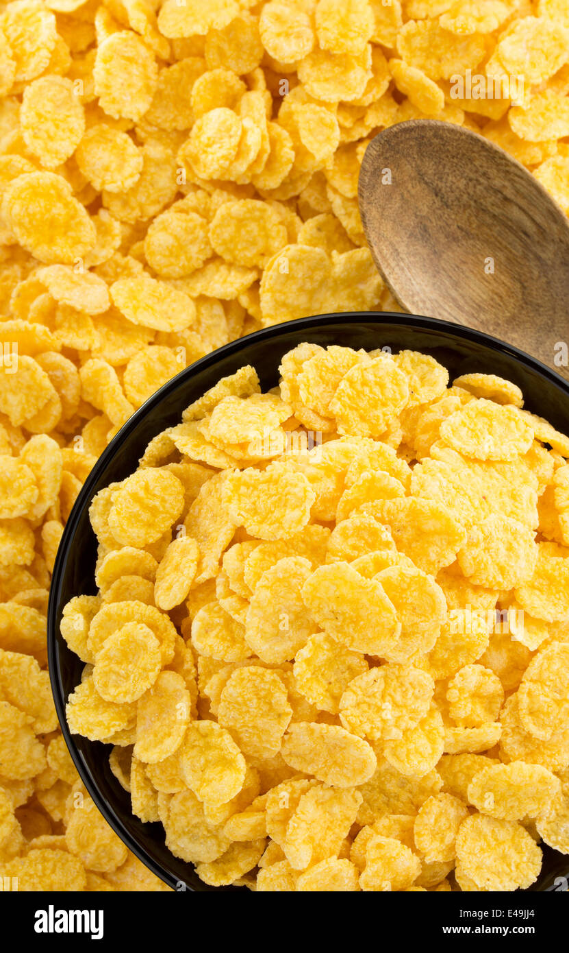 Corn flakes cereal texture in hi-res stock photography and images - Alamy