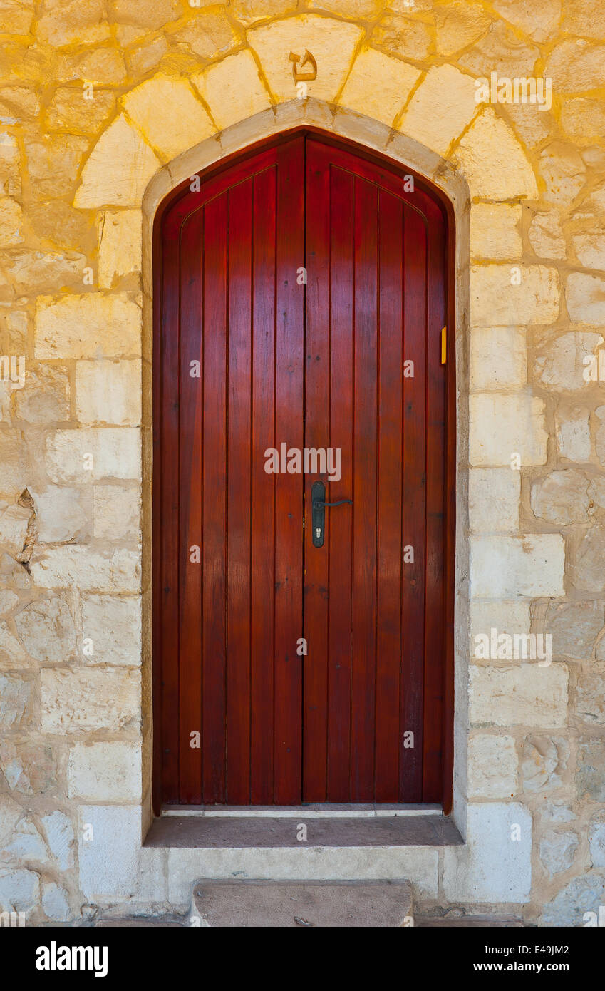 Wooden Israel Door Stock Photo - Alamy