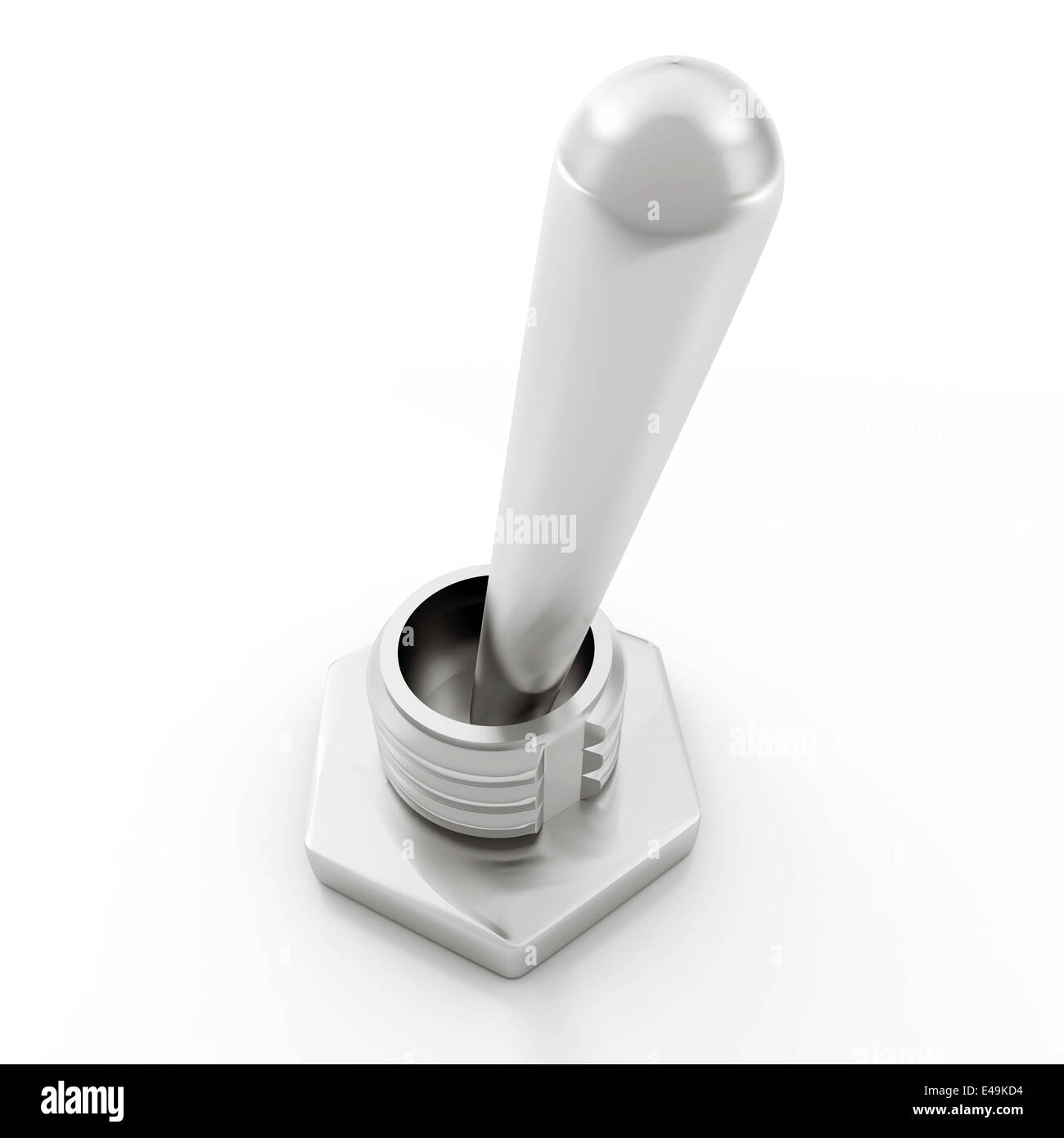 silver metallic electric switch Stock Photo - Alamy