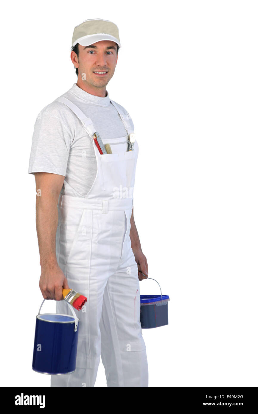 Carrying paint pots hi-res stock photography and images - Alamy