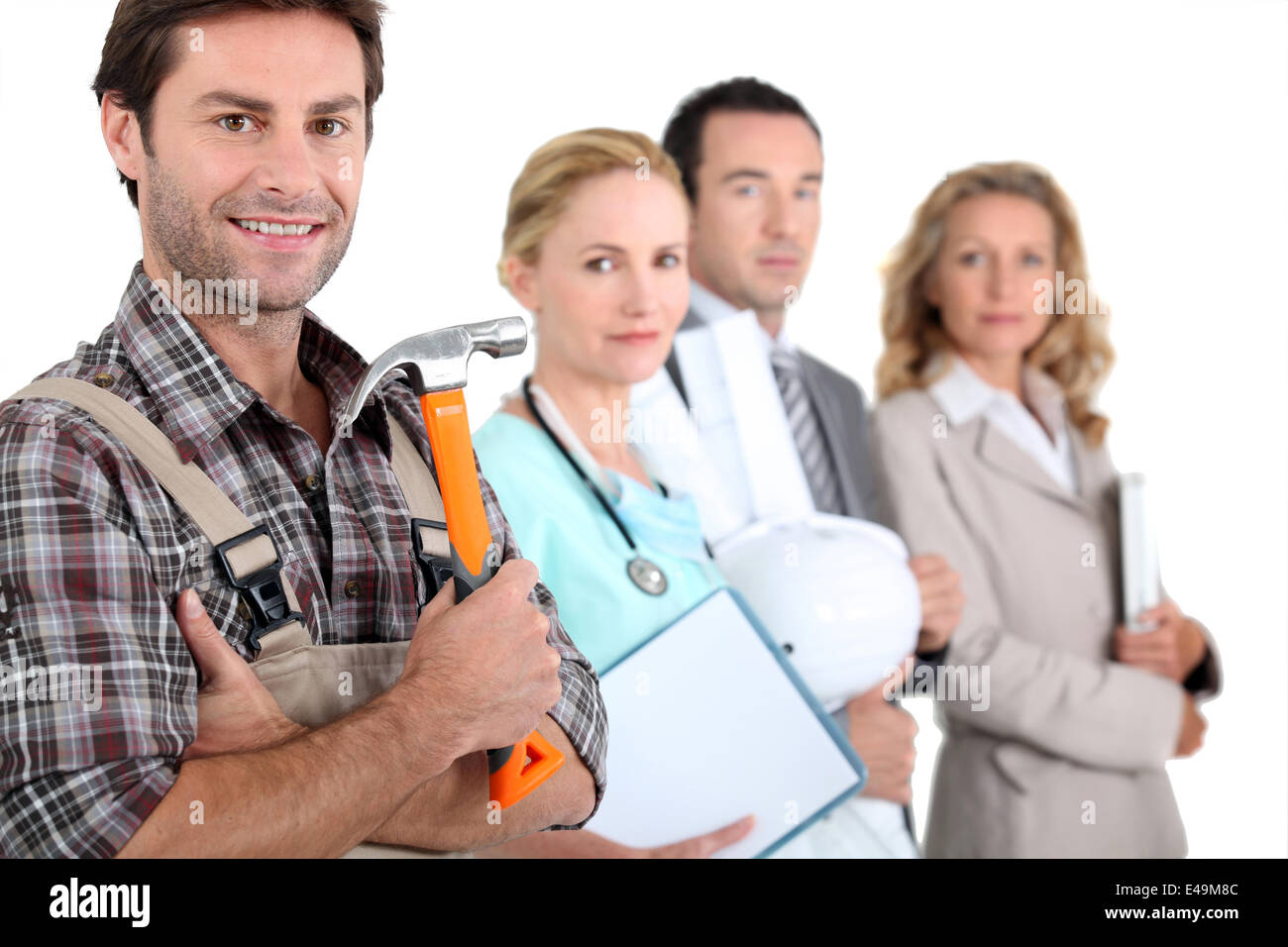 different career options led by a handyman Stock Photo - Alamy