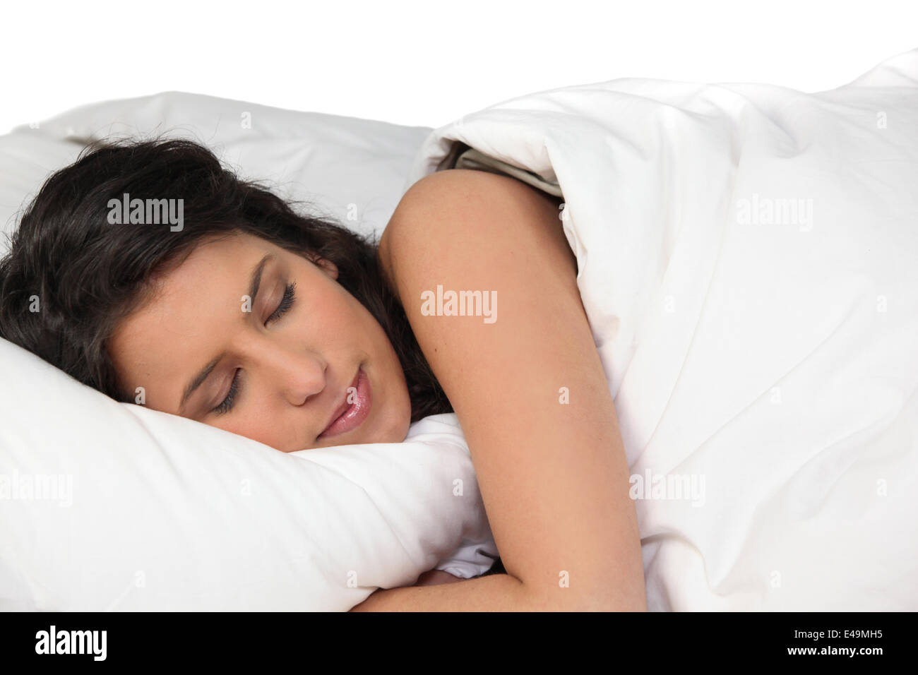 Woman sleeping peacefully Stock Photo - Alamy