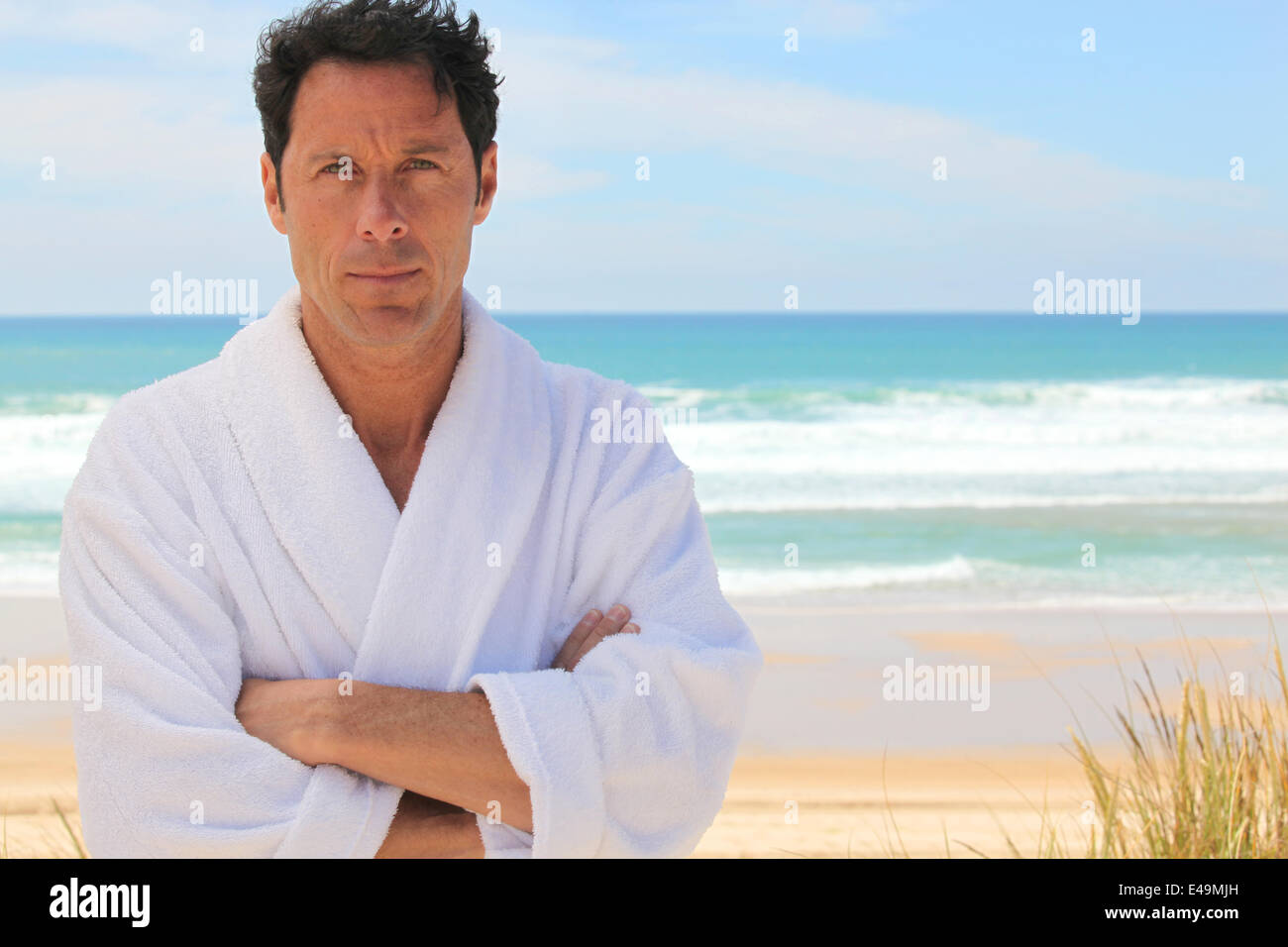 man on the beach Stock Photo - Alamy