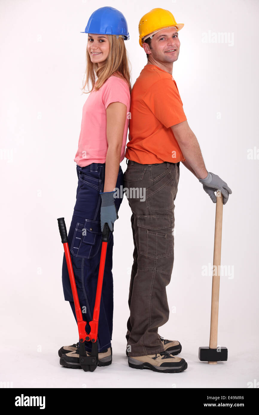 Handyman handywoman hi-res stock photography and images - Alamy