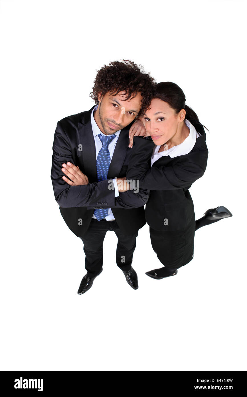 Chic business couple Stock Photo - Alamy