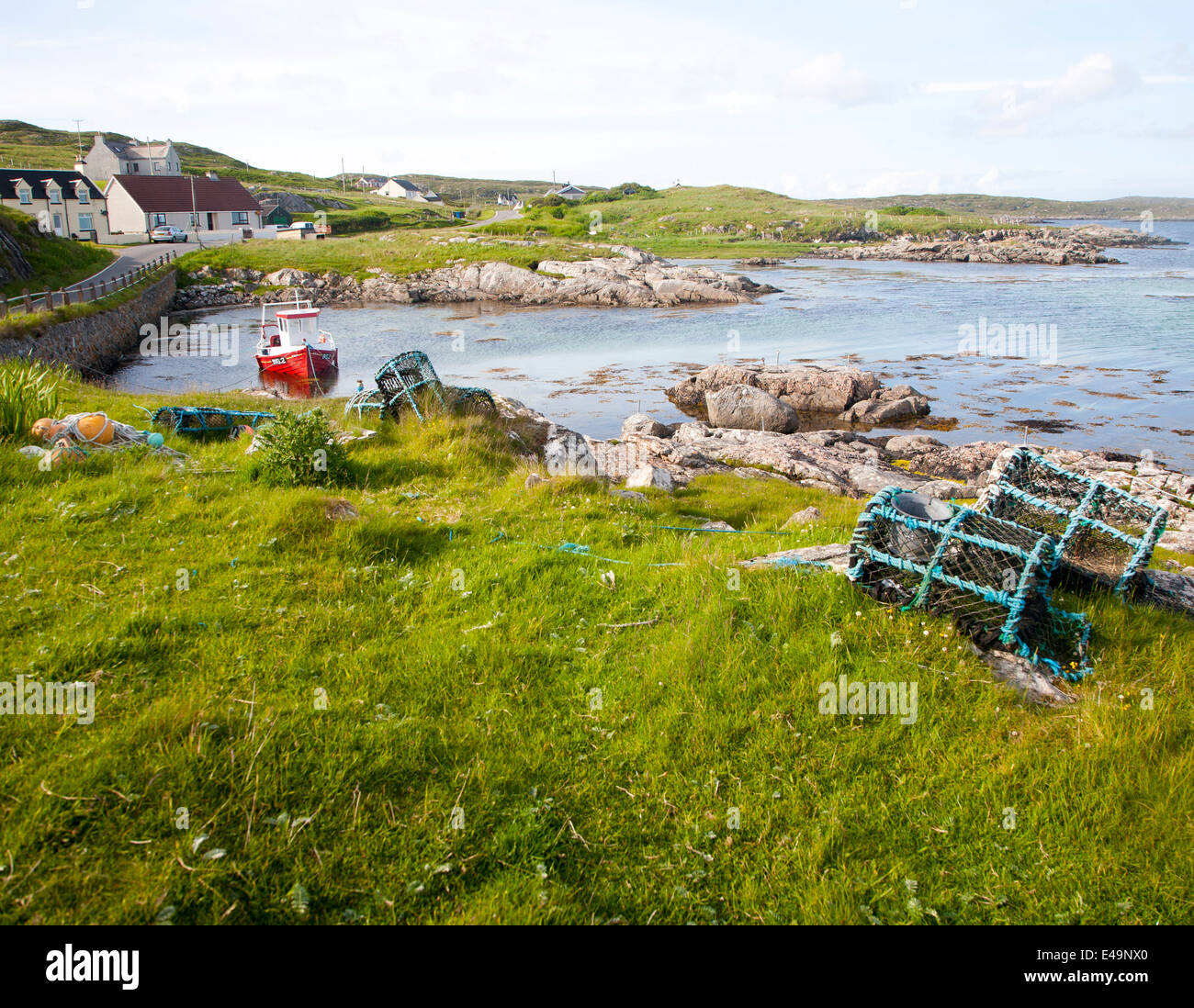 Fishing boat Isle of Barra, Outer Hebrides, Scotland Stock Photo - Alamy