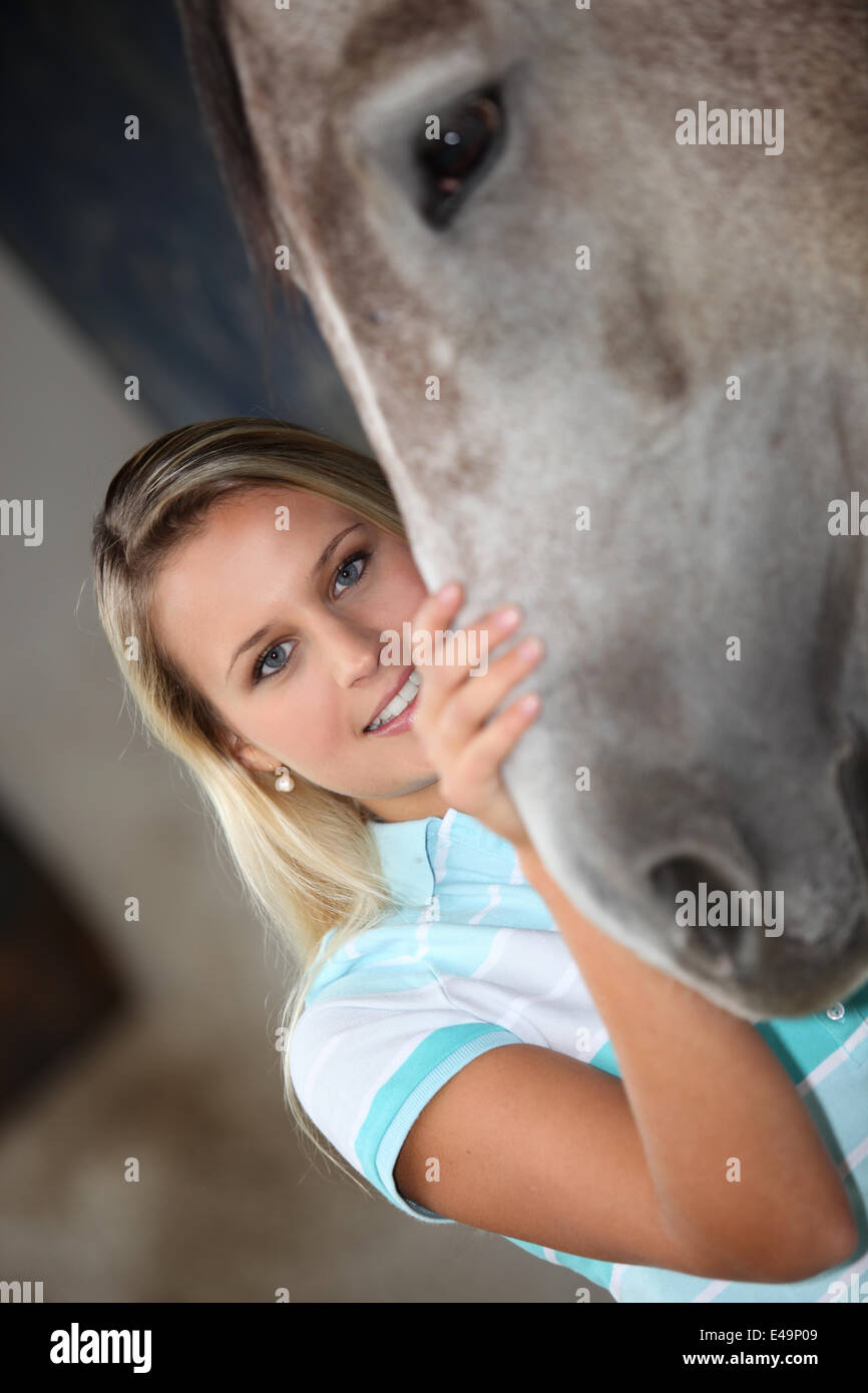 Horse model girl hi-res stock photography and images - Alamy