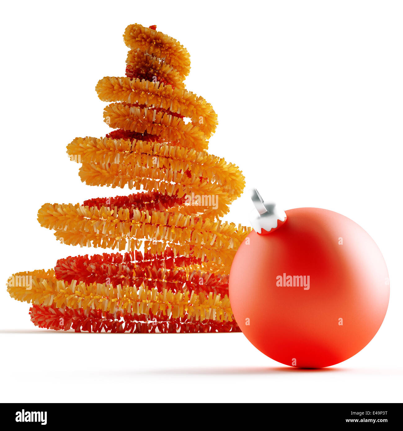 Ball shape christmas tree Cut Out Stock Images & Pictures - Alamy