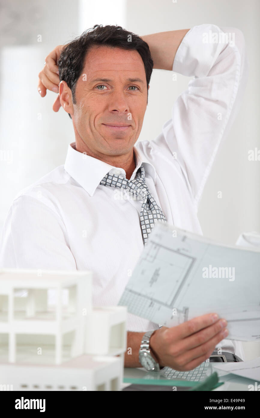 portrait of an architect Stock Photo - Alamy