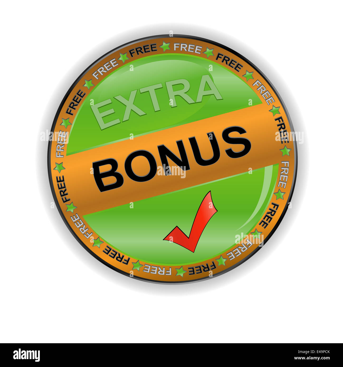 Gold bonus icon Stock Photo - Alamy