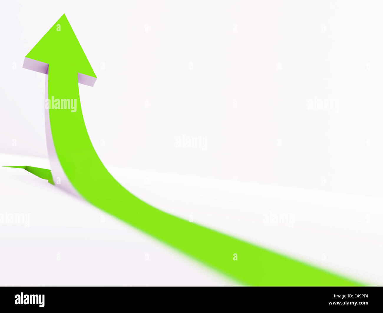 green pointer going up Stock Photo - Alamy