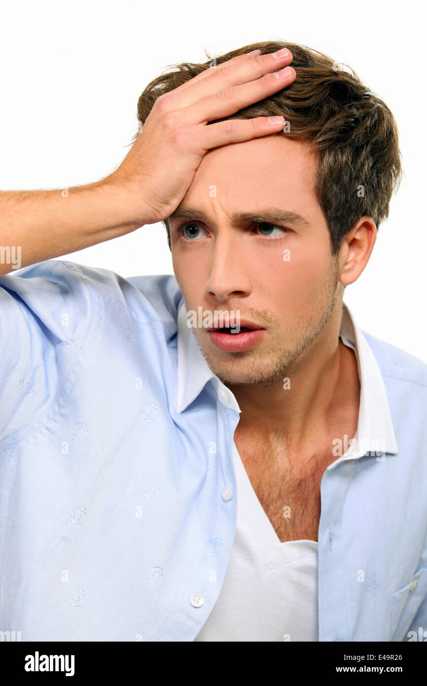 man in a state of shock Stock Photo - Alamy