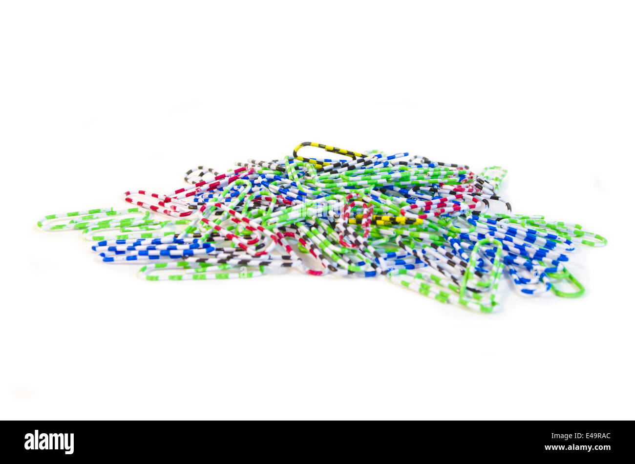 Multi-colored paper clips Stock Photo - Alamy
