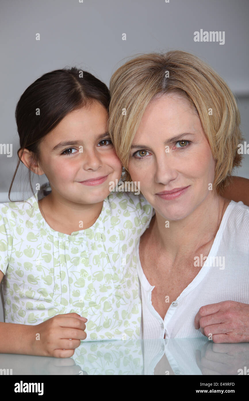 Mother and daughter Stock Photo - Alamy