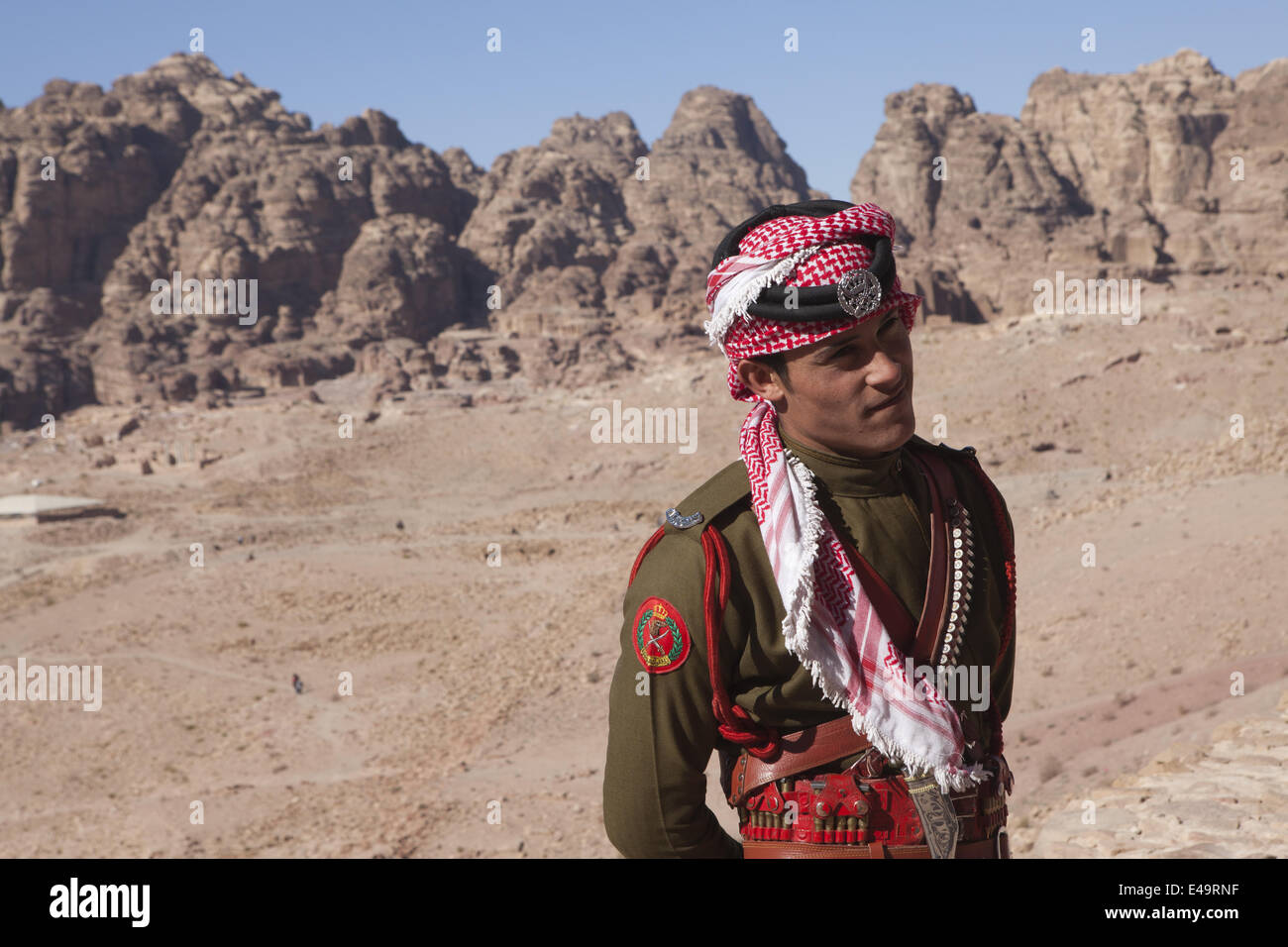 Desert police petra jordan hi-res stock photography and images - Alamy