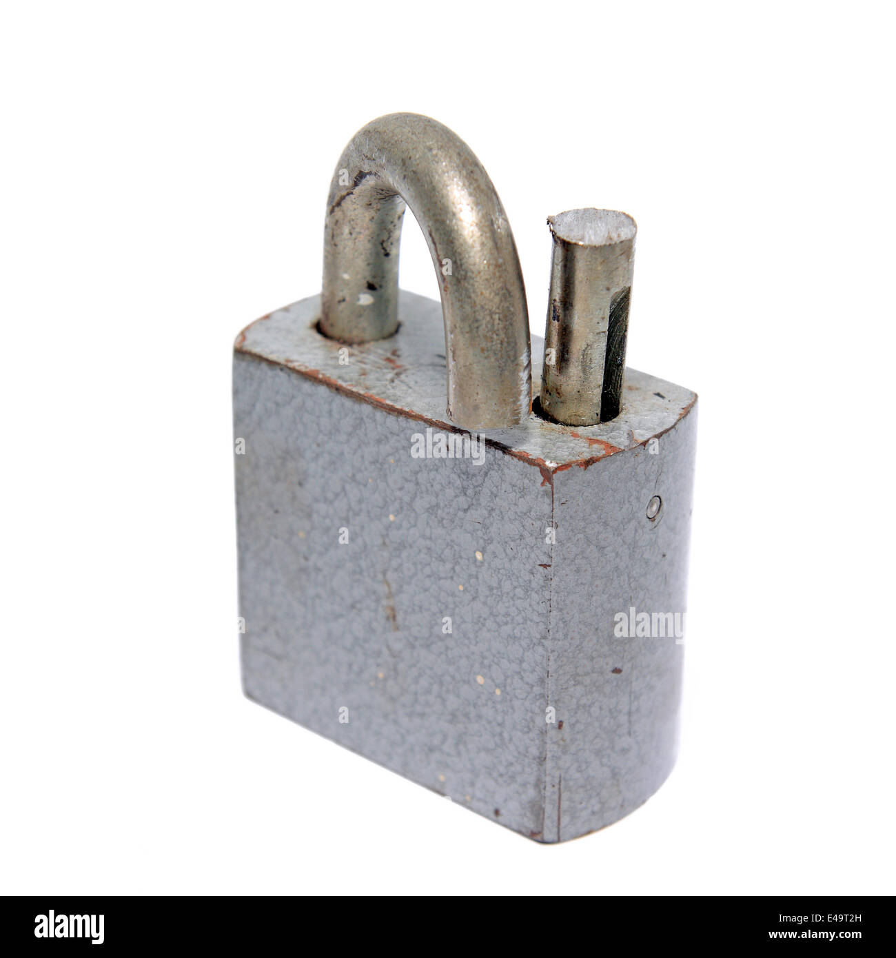 cut lock on white background Stock Photo - Alamy