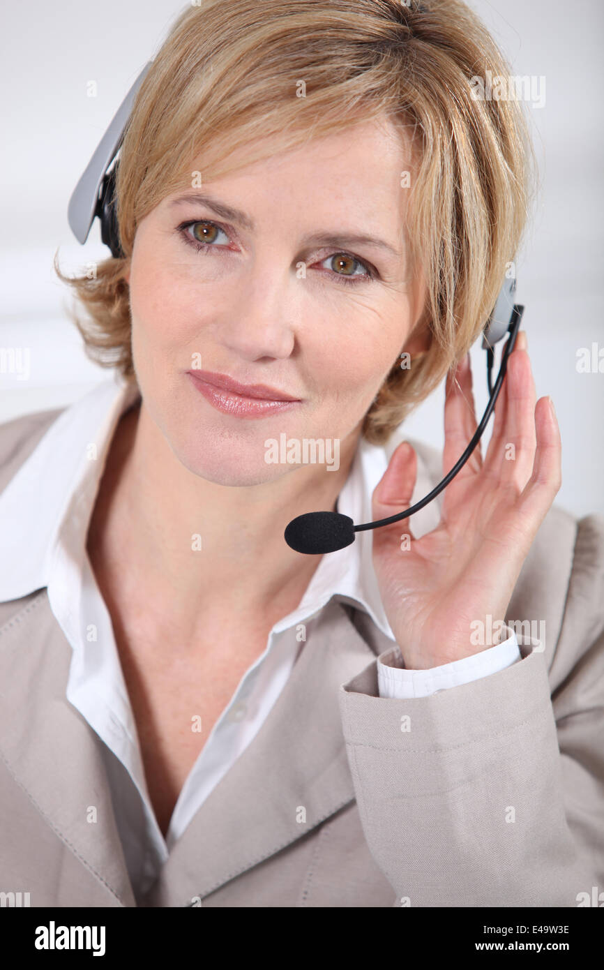 Customer support agent middle aged hi-res stock photography and images ...