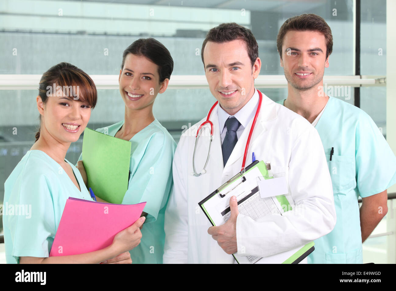 Resident and interns in hospital Stock Photo - Alamy