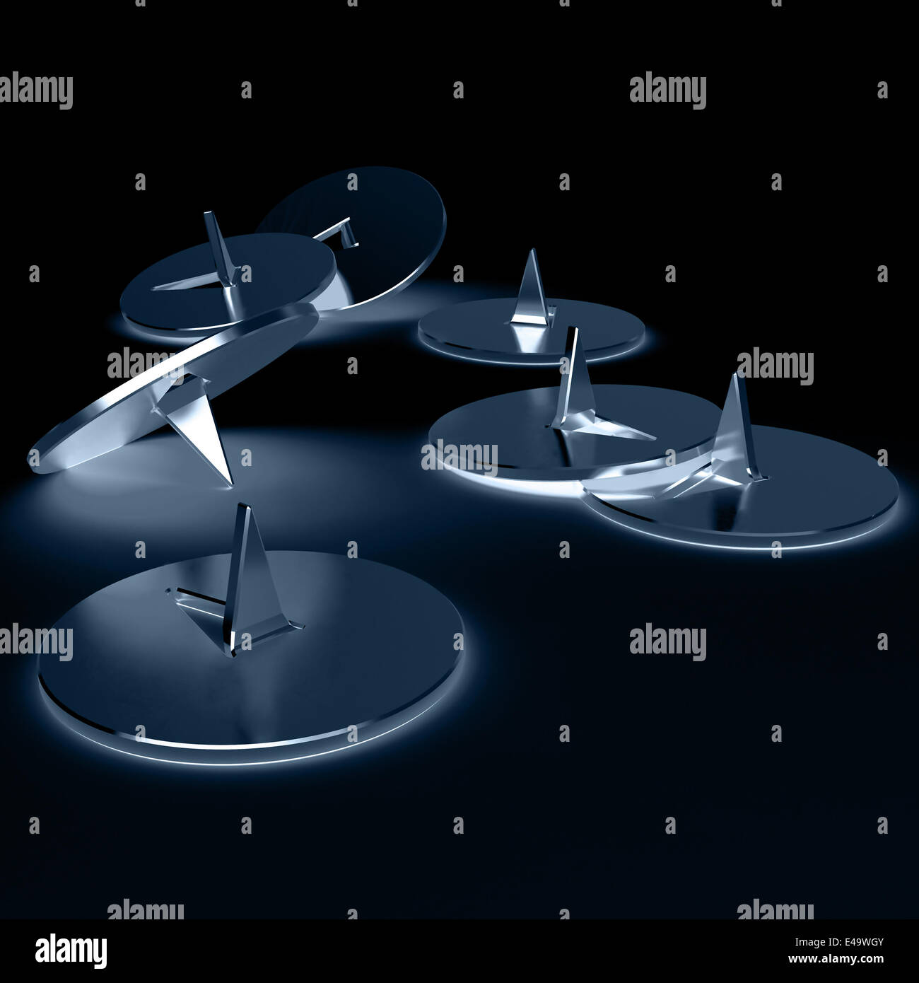 metallic office pins Stock Photo - Alamy