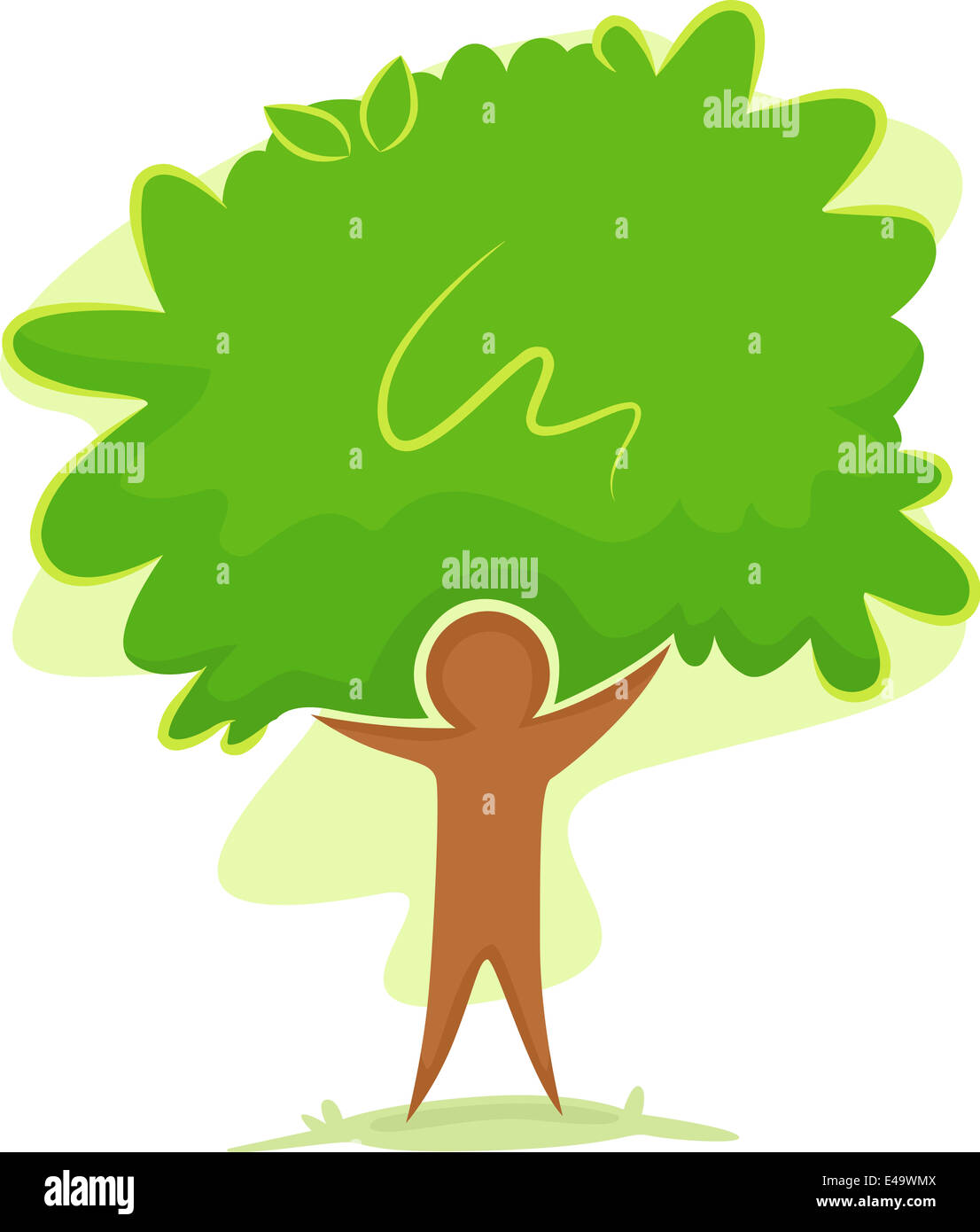 Icon Illustration Featuring the Outline of a Man Standing in Front of a ...