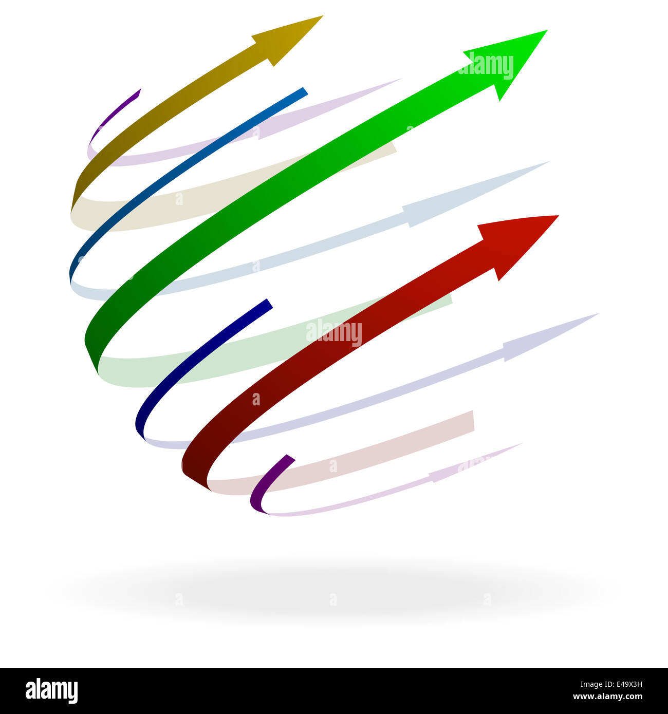 Colorful Arrow Icon Stock Photo - Alamy