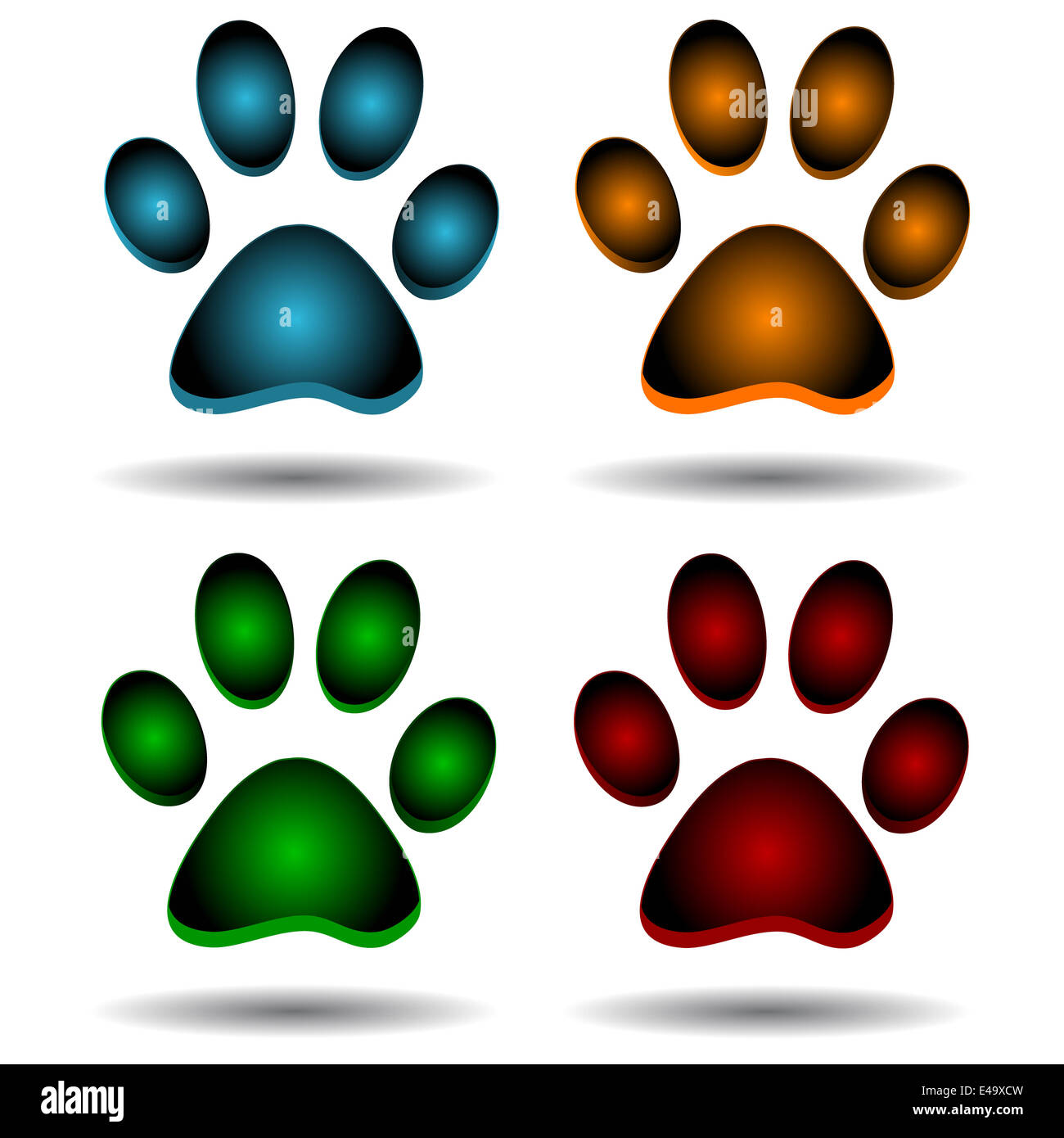 Fingers four Cut Out Stock Images & Pictures - Alamy