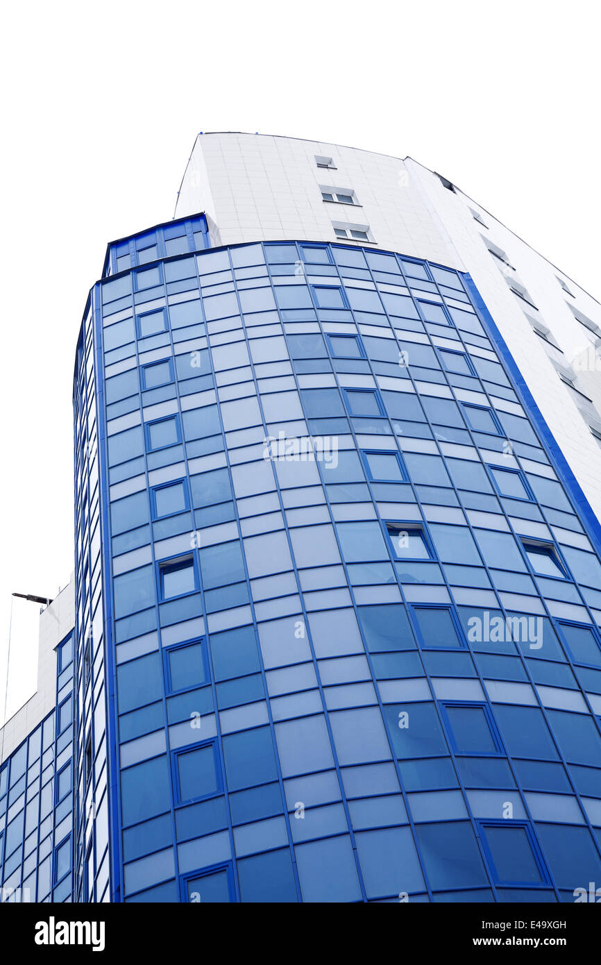 Blue windows of a high modern building Stock Photo - Alamy