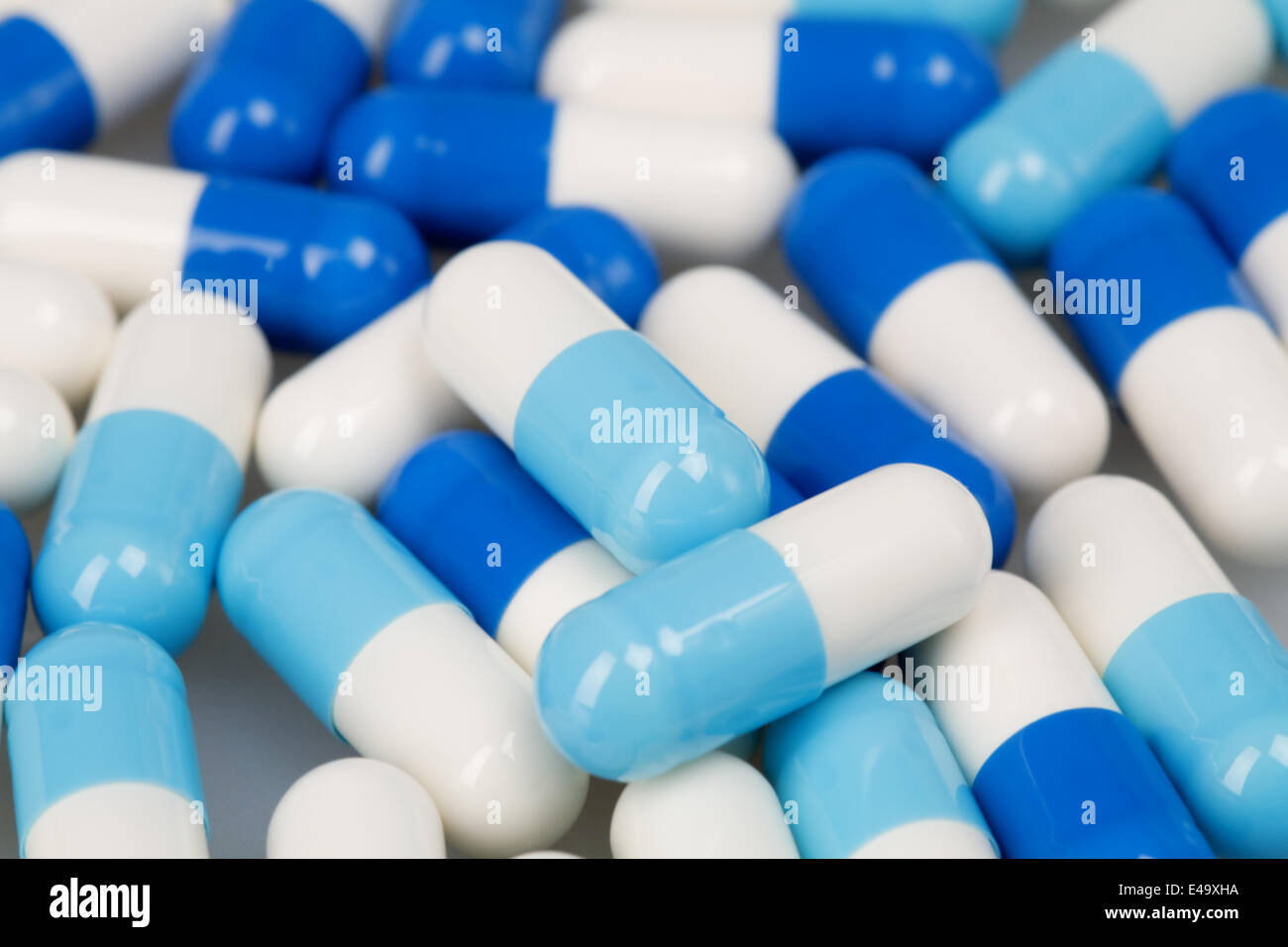 Blue And White Capsule High Resolution Stock Photography and Images - Alamy