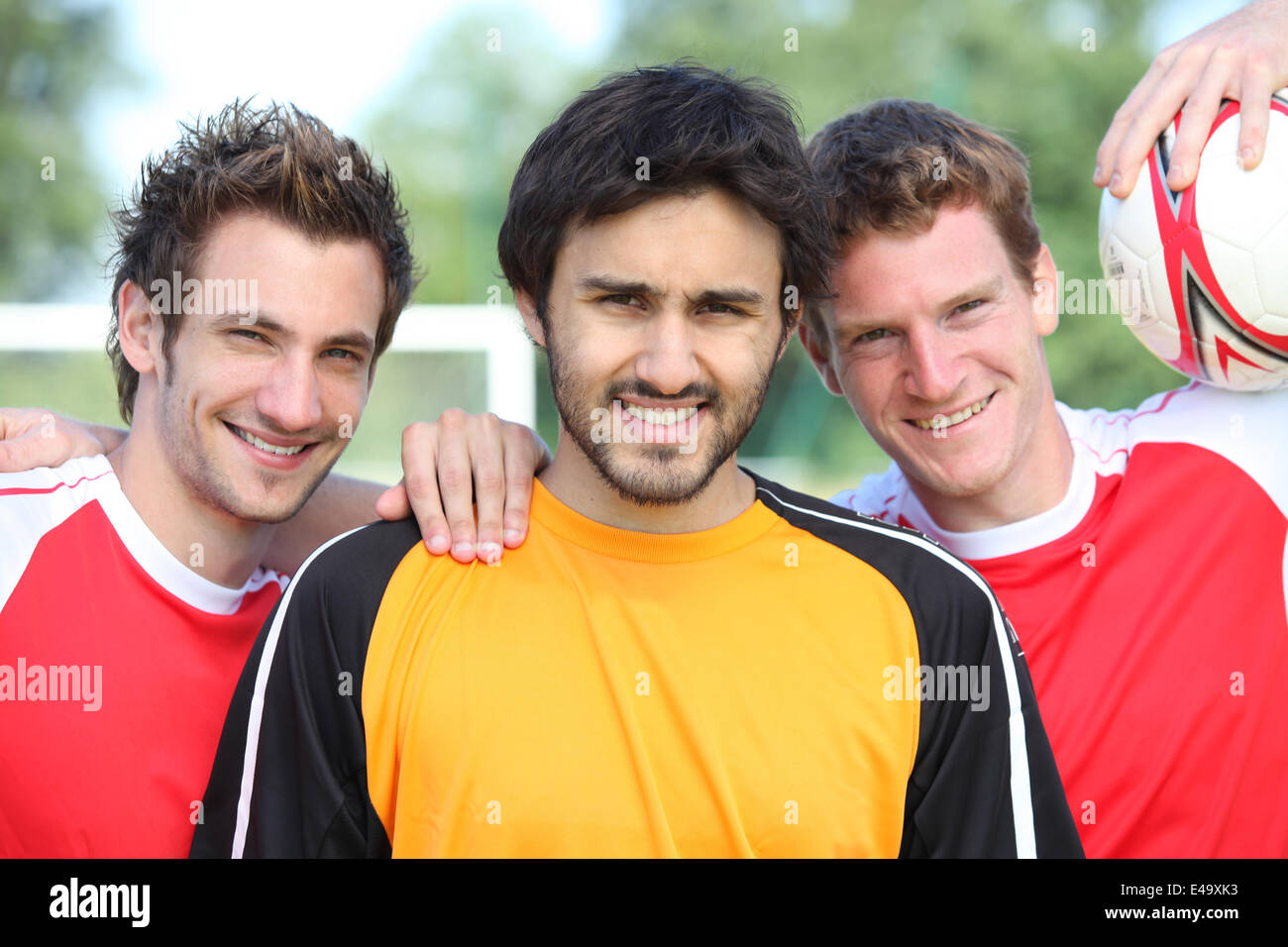 A group of football players Stock Photo - Alamy