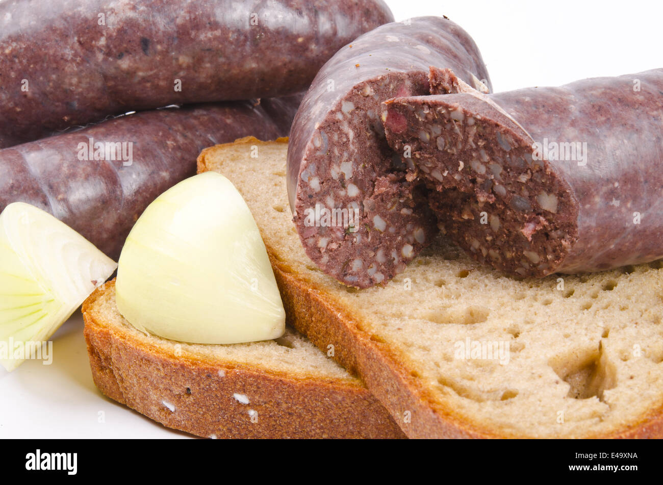 Krupniok blood sausage hi-res stock photography and images - Alamy