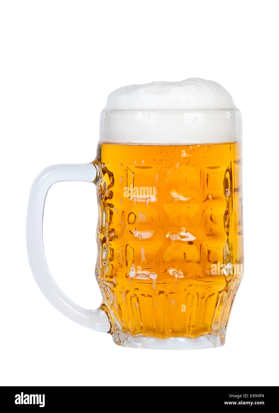 Lager beer glass in Cut Out Stock Images & Pictures - Alamy