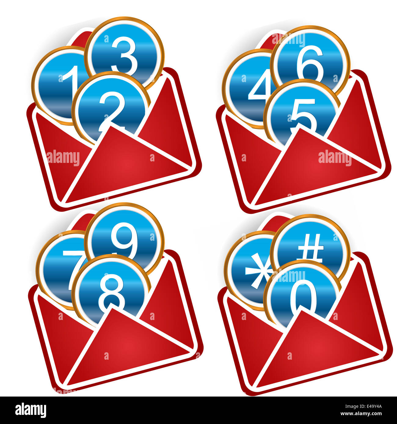 Buttons in an envelope Stock Photo - Alamy